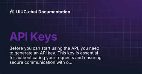 Api Keys Uiucchat Documentation