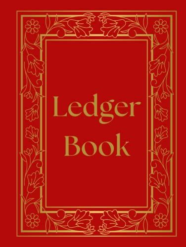 Ledger Book Hardcover Classic Style Ledger Book Record Income And