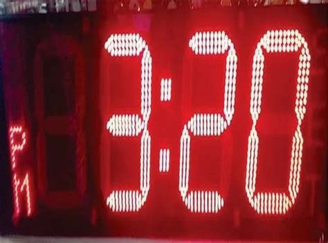 Black Abs Led H M Line Digital Display Clock Electric At Piece In Mumbai