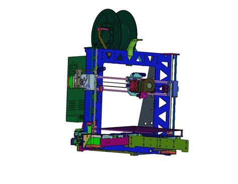 激光下料数控折弯外壳钣金3d打印机step 模型图纸下载 懒石网