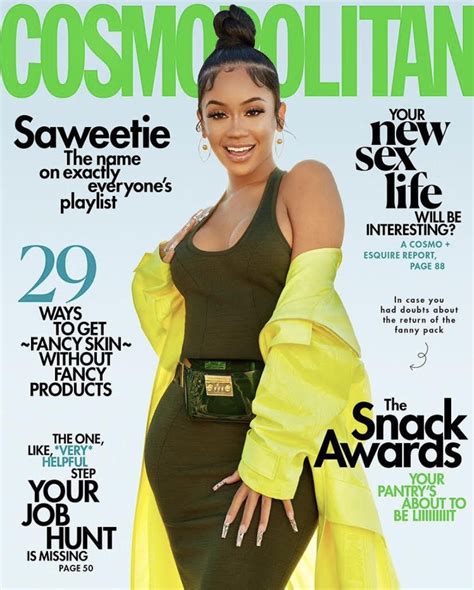 Saweetie Covers Cosmopolitan April 2021 Magazine Fashion Sizzle