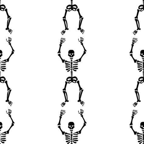 Skeleton Seamless Pattern 12245944 Vector Art At Vecteezy