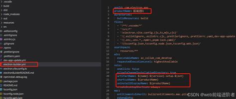 electron vite 9win软件名称和安装包名称设置