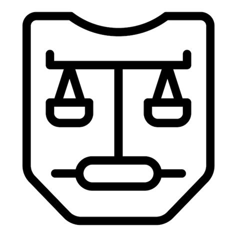 Icono De Balanza Que Representa La Justicia Y La Ley Vector Premium