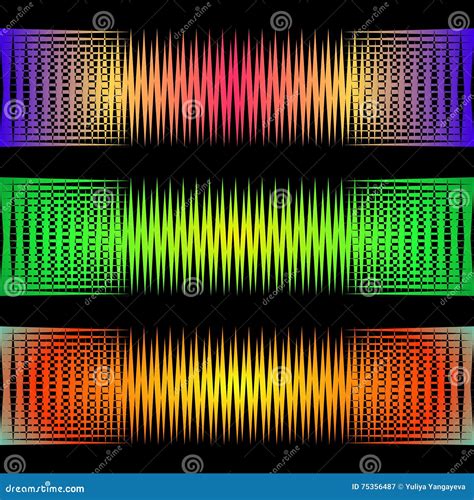 Abstract Pattern Of Sound Waves Stock Illustration Illustration Of Creative Pattern 75356487