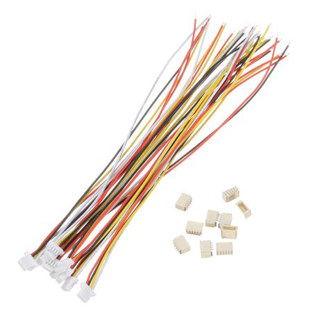 Excellway 20Pcs Mini Micro JST 1 0mm SH 4 Pin Connector Plug With Wires Cables 150mm Alexnld Com