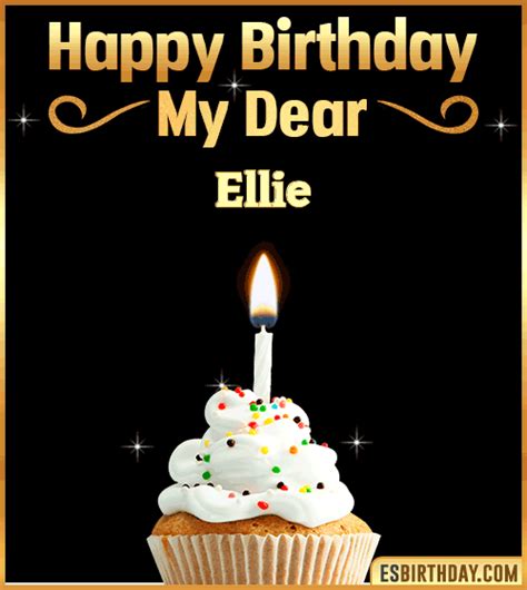 Happy Birthday Ellie GIF Images Animated Wishes28 GiFs