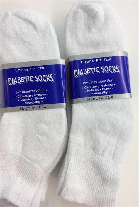 6 Pairs Mens White Diabetic Ankle Socks King Size 13 15 Made In Usa Natural Cotton Blend