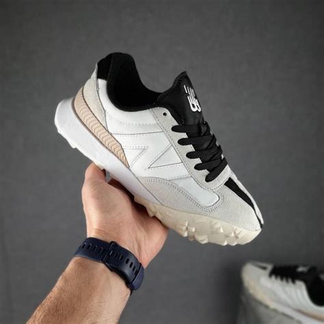 Чоловічі літні кросівки new balance xc-72 білі з чорним на бежевий ...