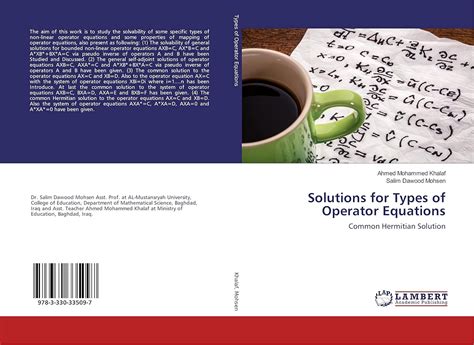 Solutions For Types Of Operator Equations Common Hermitian Solution