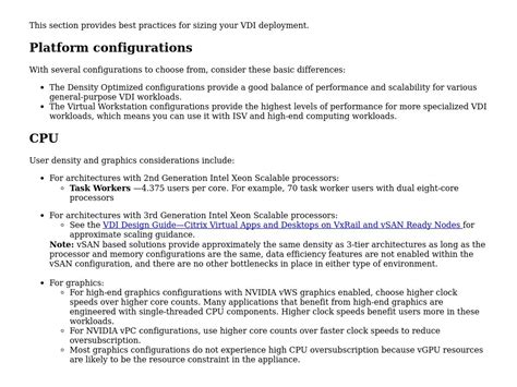 Sizing Guidelines Vdi Design Guide—citrix Virtual Apps And Desktops On Dell Three Tier