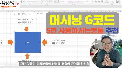 머시닝센타 G코드 설명 G68 3d 좌표축변환하기 Youtube