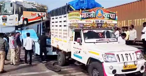 Pune Nashik Highway 14 Passengers Suffer Minor Injuries In Shivshahi