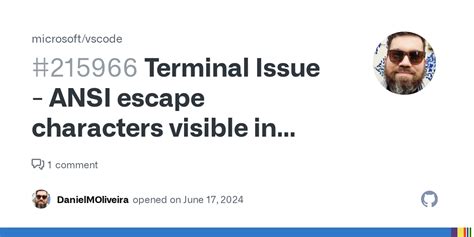 Terminal Issue ANSI Escape Characters Visible In Terminal Output
