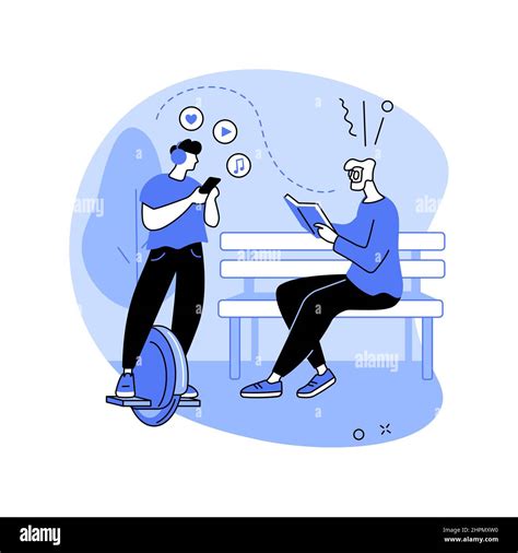 Generation Gap Abstract Concept Vector Illustration Stock Vector Image