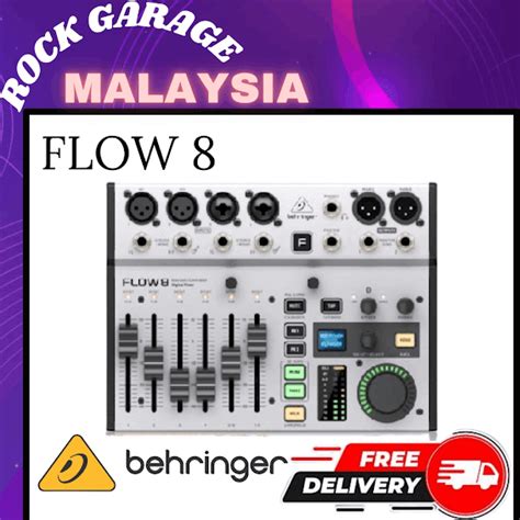 Behringer Flow 8 8 Input Digital Mixer With Bluetooth Flow 8 Flow8 Shopee Malaysia