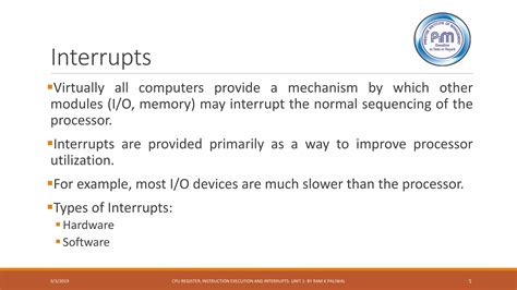 Cpu Register Instruction Exucution And Interrupts Unit 1 By Ram K