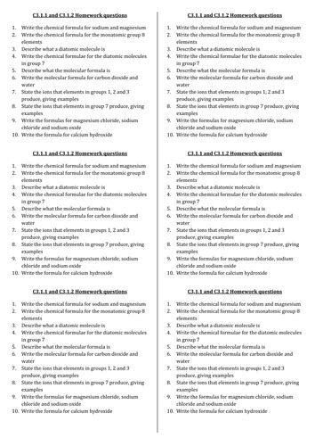 Ocr Gcse 9 1 Gateway Combined Science Chemistry C3 1 Unit Teaching Resources