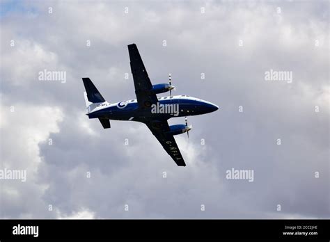 Cranfield University British Aerospace Jetstream G NFLA Airborne At Shuttleworth Drive In