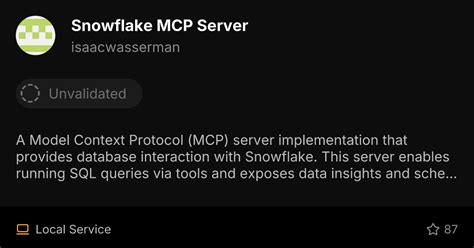 Snowflake Mcp Server Mcp Servers · Lobehub