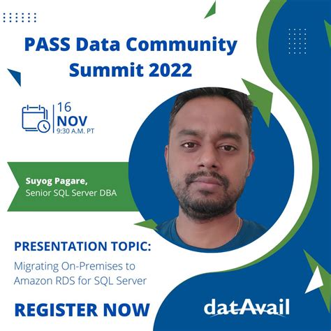 Suyog Pagare ☁️ On Linkedin Passdatacommunitysummit Sql Amazon Sqldba