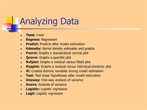 ppt introduction to stata powerpoint presentation free download id