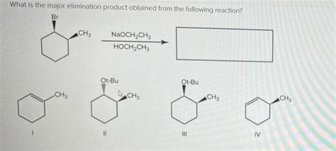 Solved What is the major elimination product obtained from | Chegg.com