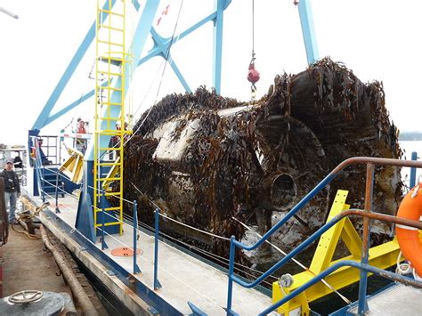 Ducted Axial Flow Tidal Current Turbine Showing Substantial Biofouling