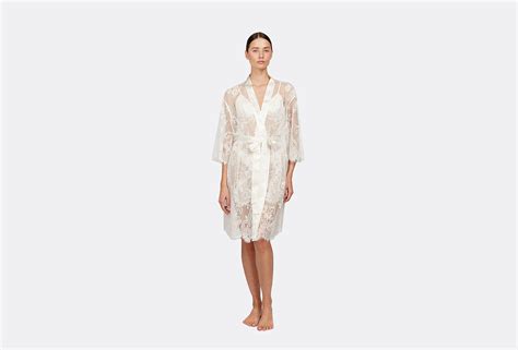 silk lovers Кружевной халат Белый Белый L-XL — купить в Москве