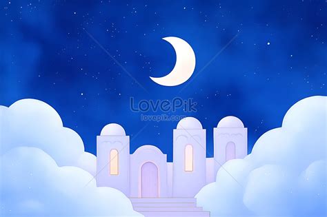 이상한 나라의 성 풍경 일러스트 무료 다운로드 Lovepik