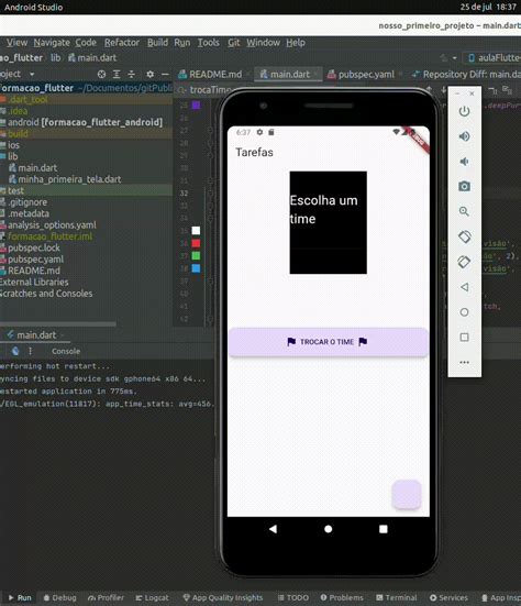 desafio flutter trocando os time flutter widgets stateless