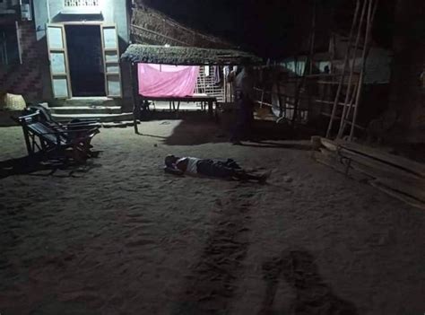 နေအိမ်၌အိပ်ပျော်နေသည့် မိသားစုဝင် ၃ ဦးကို ဆွေမျိုးတော်စပ်သူတစ်ဦးက ဓားဖ