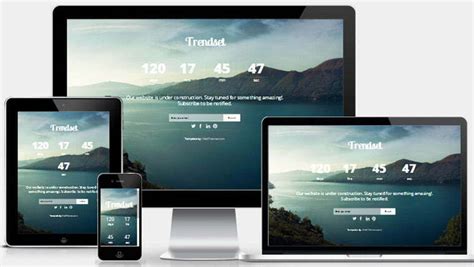 Coming Soon Responsive Web Template Webthemez
