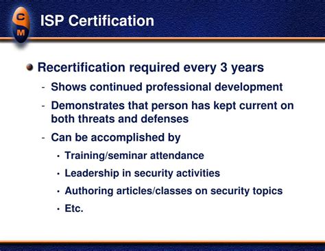 Ppt Ncms And The Industrial Security Professional Isp Certification