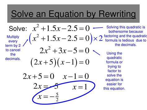 PPT Solving An Equation By Rewriting PowerPoint Presentation Free Download ID 2536973