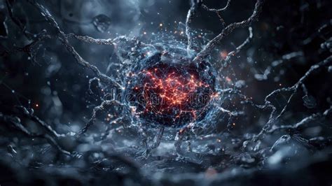 Ai Algorithms Interacting In A Futuristic Environment Conceptual