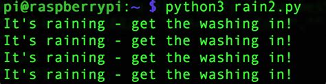 Rain Sensor Raspberry Pi Python Code Raspberry