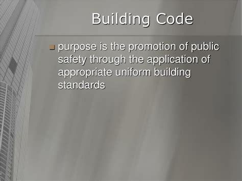 PPT Building Code II PowerPoint Presentation Free Download ID 2407186