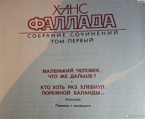 Маленький человек, что же дальше? Ганс Фаллада - «Книга на все времена ...