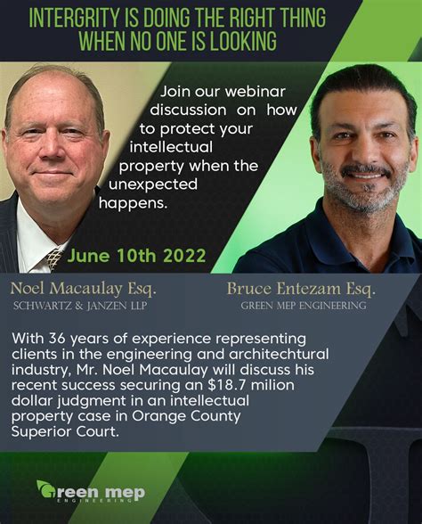 This Friday June 10 At 10am Green Mep Engineering Will Be Hosting A… Green Mep Engineering