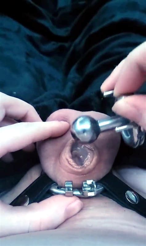 Innie Cage On And Off Again After Cum