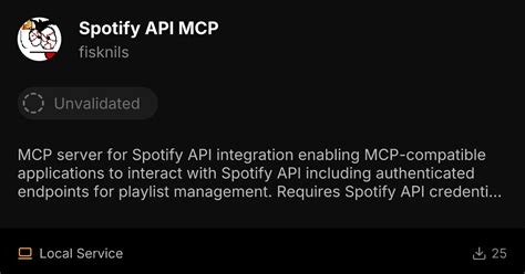Spotify Api Mcp Mcp Servers · Lobehub