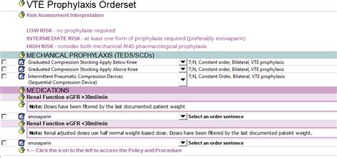 Improved Vte Prophylaxis Ordering Commencing Thursday 19th March