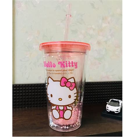 正版 Hello Kitty 吸管杯杯子凱蒂貓 蝦皮購物