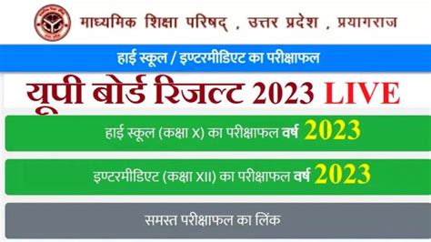 Up Board Result Released 10वीं 12वीं का परीक्षा परिणाम जारी ऐसे चेक