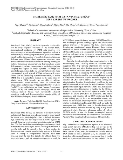Pdf Modeling Task Fmri Data Via Mixture Of Deep Expert Networks