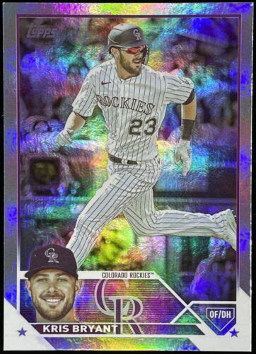 2023 Topps Series 1 Kris Bryant 158 Rainbow Foil Colorado Rockies Ebay