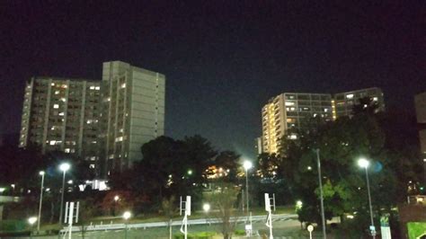 南千里駅周辺の夜景 千里ニュータウンの風景