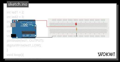 Led1 Wokwi ESP32 STM32 Arduino Simulator