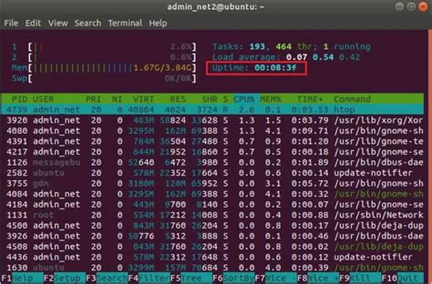 Monitoring System Processes In Ubuntu Using Htop